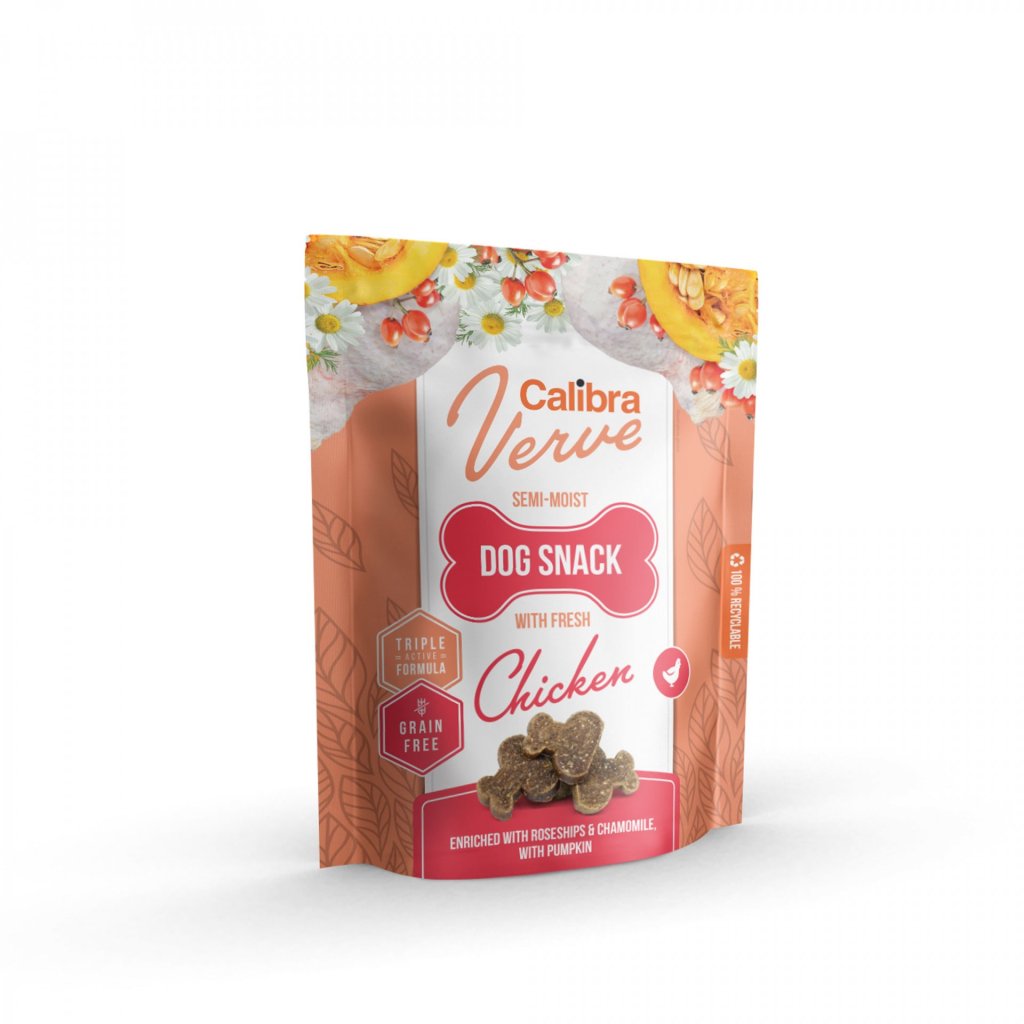 Calibra Verve semi-moist chicken treats with fresh meat | Calibra